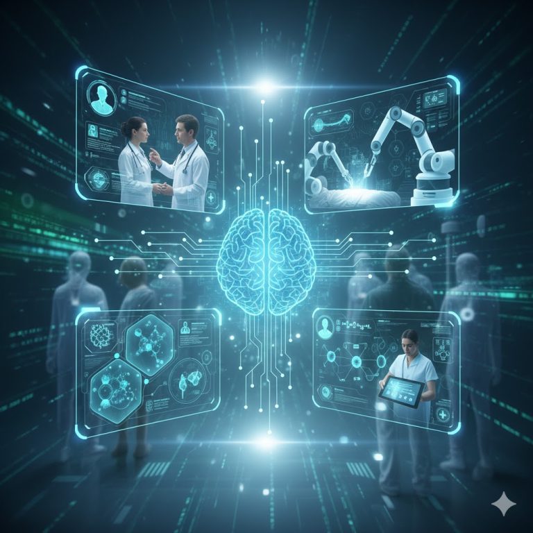 Artificial Intelligence in Healthcare and Biology Research